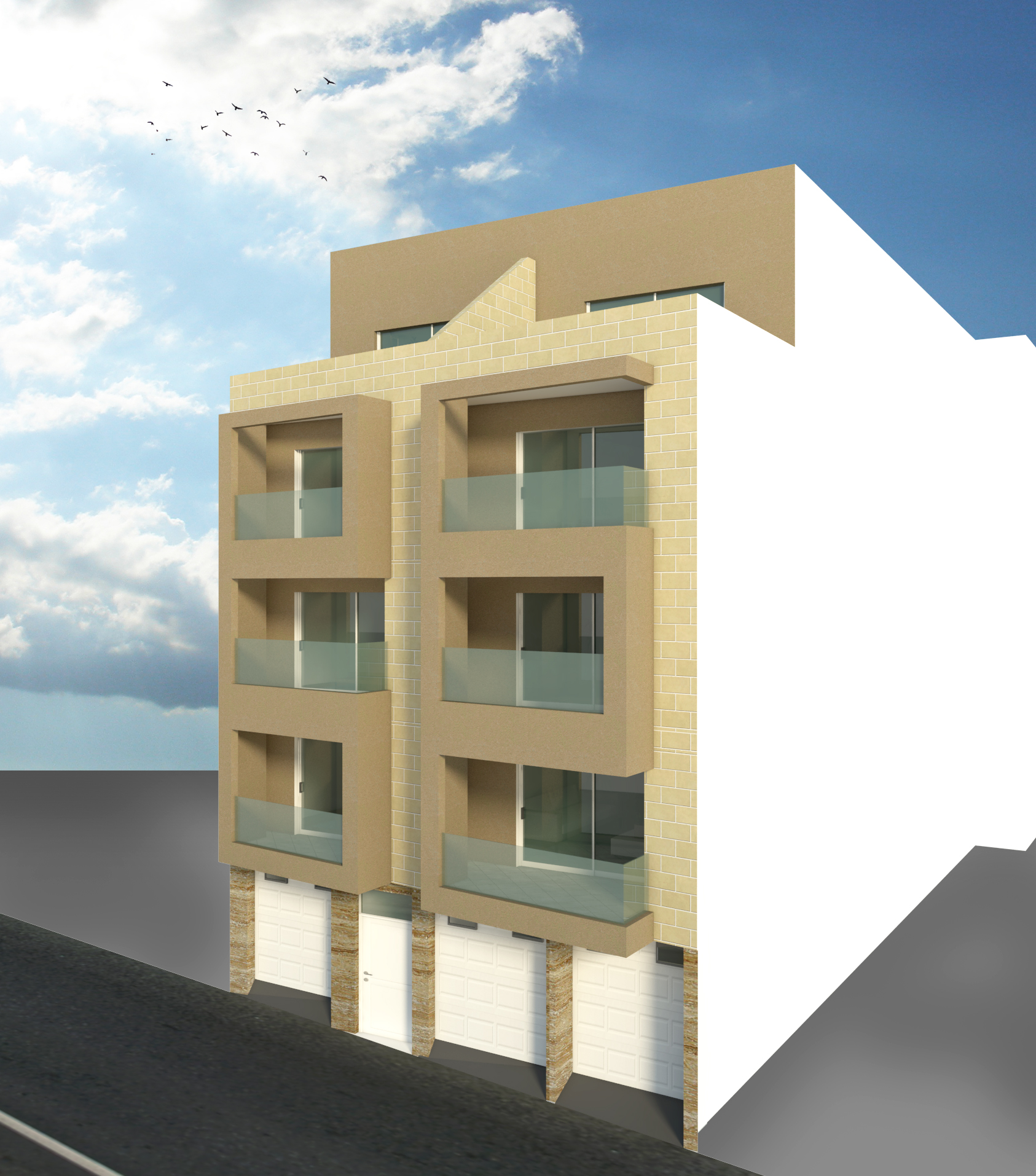Facade Render 1 – Better Homes Gozo