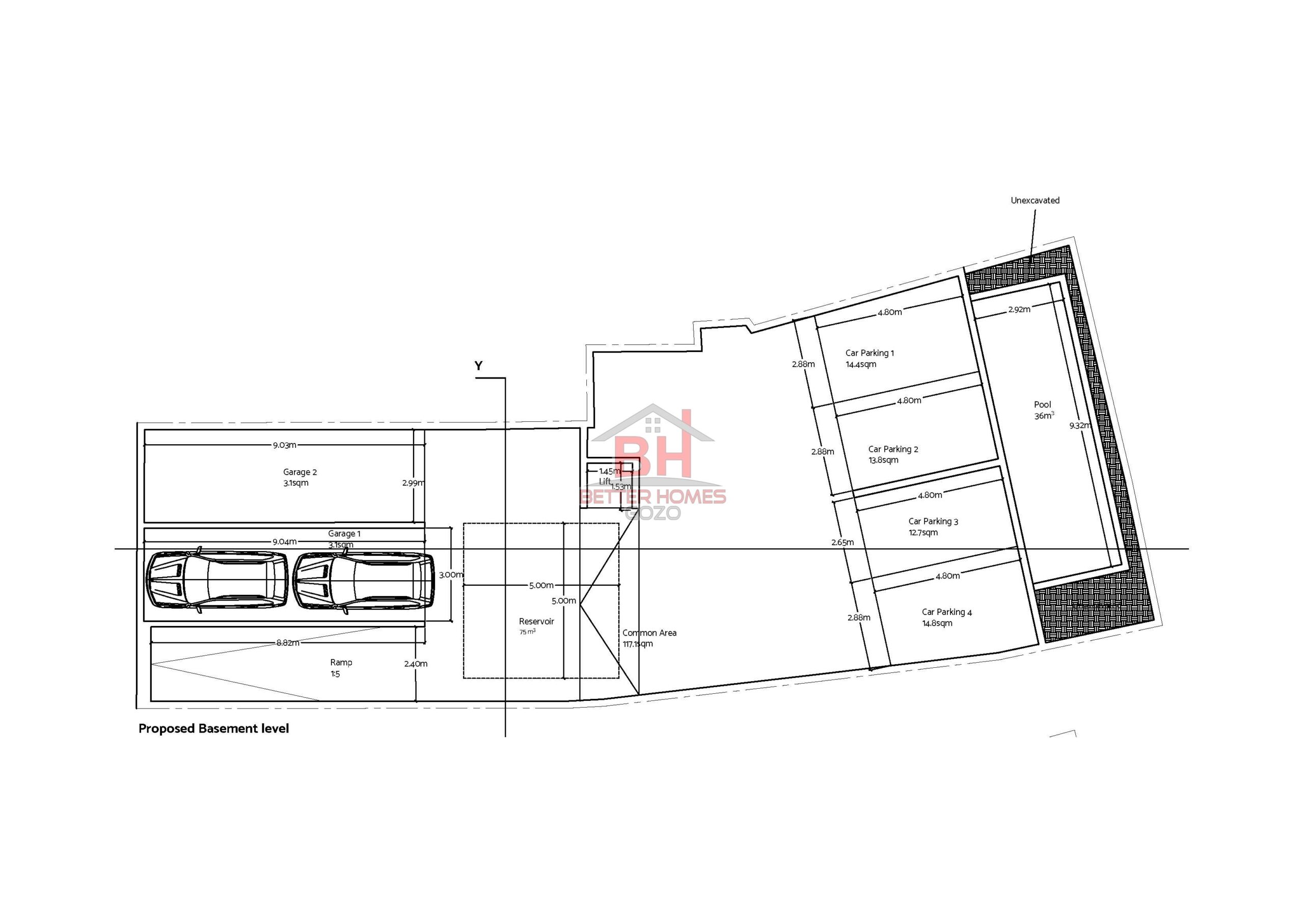01 – Basement level – Better Homes Gozo